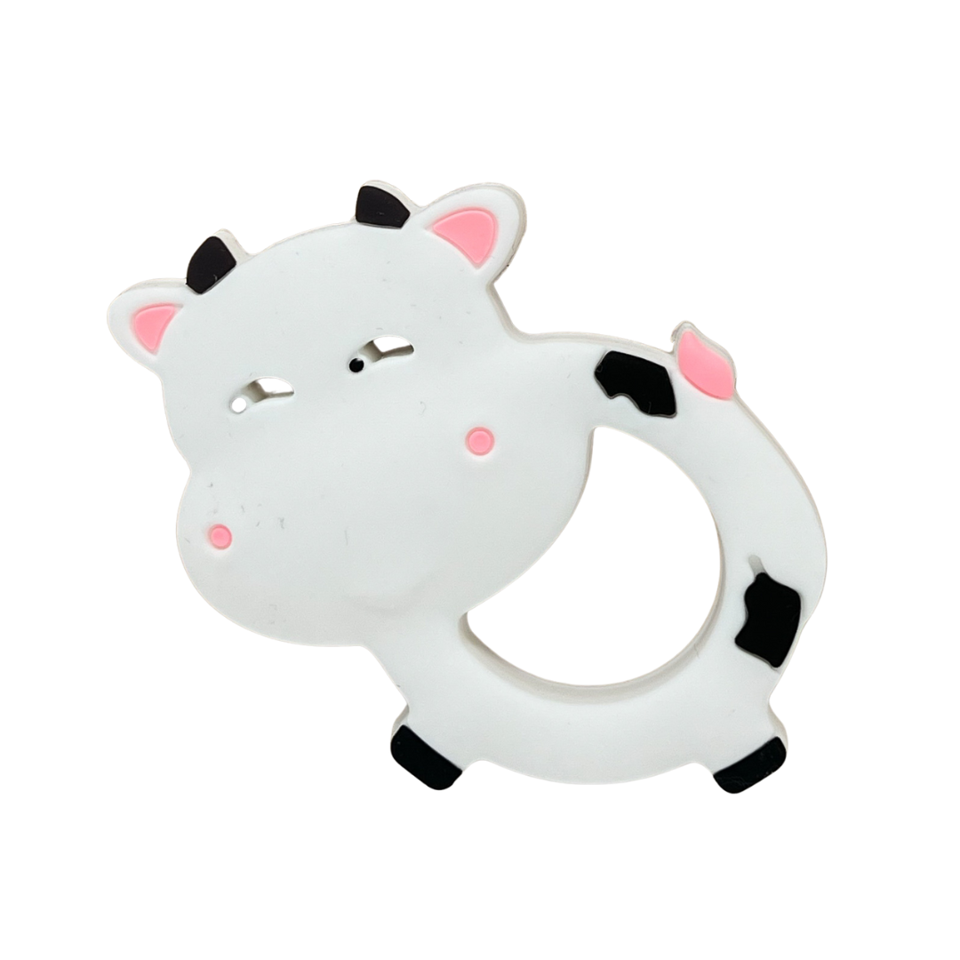 Cow Silicone Teether – The Teething Co